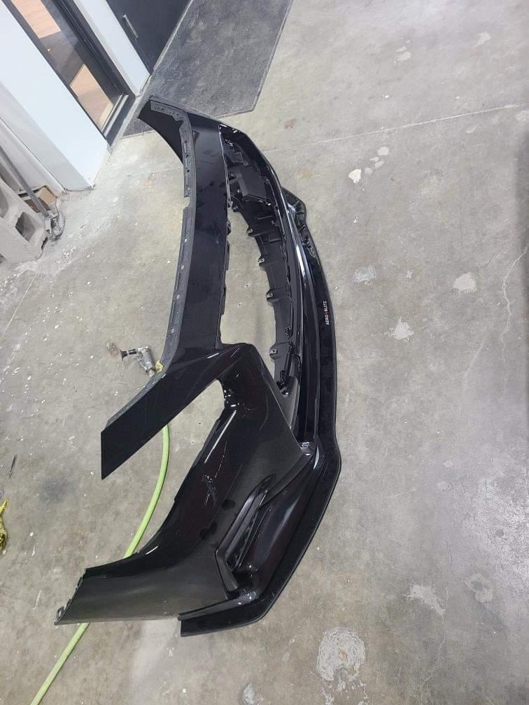 Q50 red sport front splitter – AERO BLITZ Racing